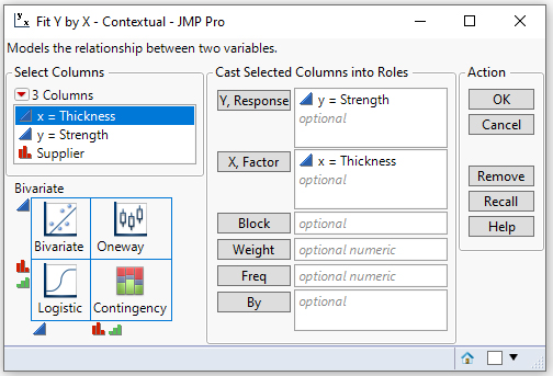 Using Different Symbols for Different Groups in Graphical Displays in JMP